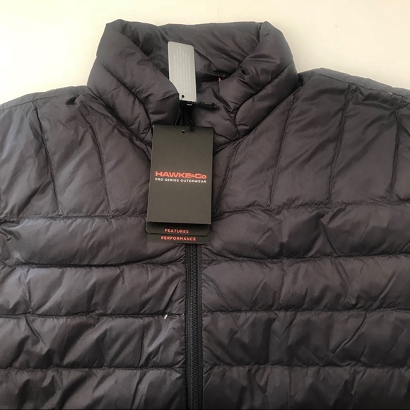 Hawke & Co | Jackets & Coats | Hawke Co Dark Grey Quilted Packable Down ...